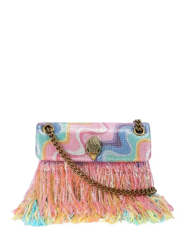 Kurt Geiger Mini Kensington Fringe Shoulder Bag - Pink