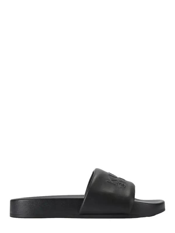 Kurt Geiger Logo-embossed Slides - Black