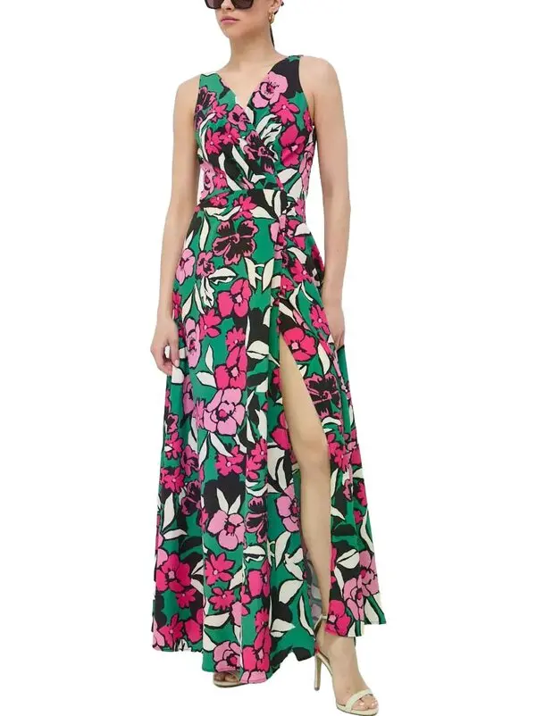 MORGAN Floral-print Maxi Dress - Green