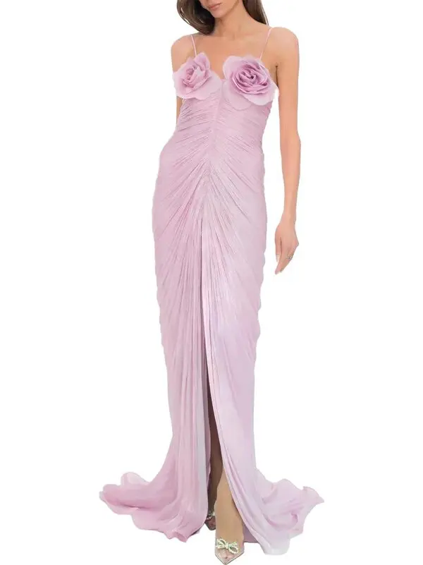 ANA RADU Gown With Floral Detail - Pink