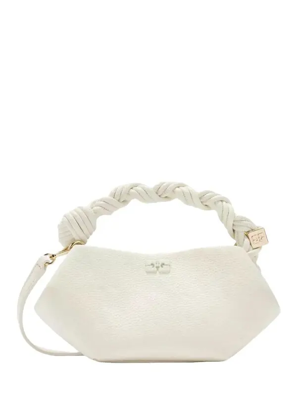 GANNI Logo-plaque Tote - White