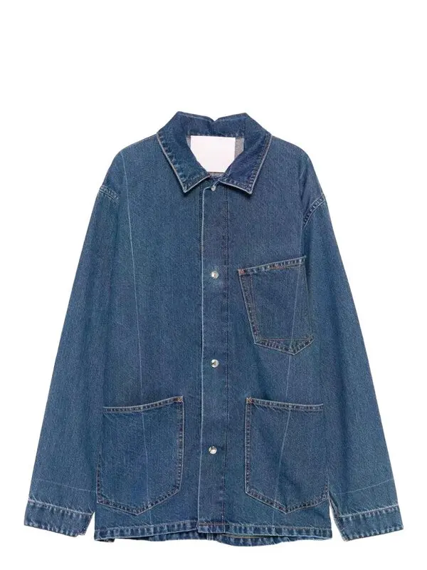 SETCHU Exposed-seam Pockets Jacket - Blue