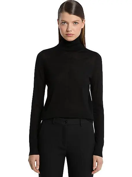Michael Kors Marisa Wool Turtleneck Sweater - Black