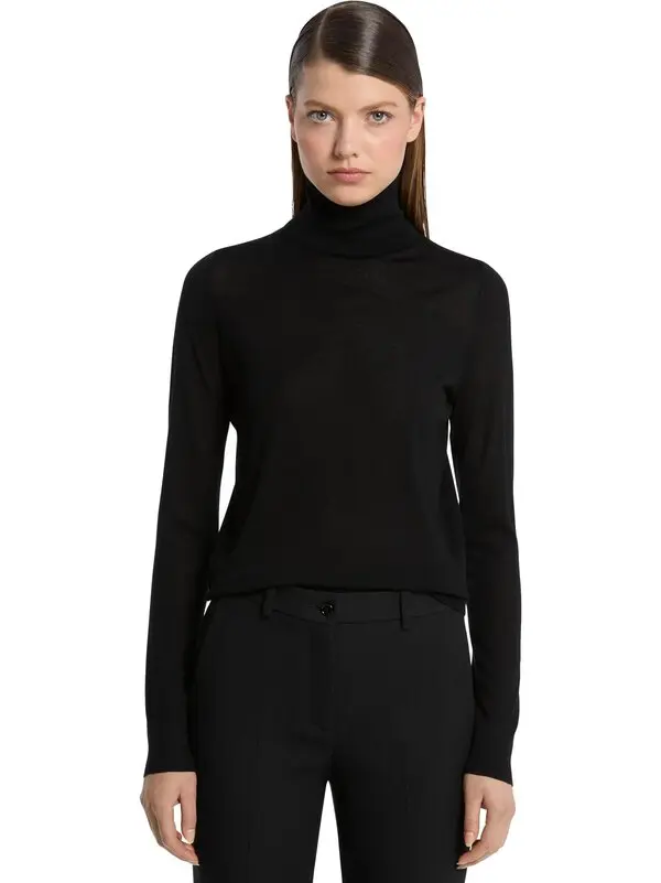 Michael Kors Marisa Wool Turtleneck Sweater - Black