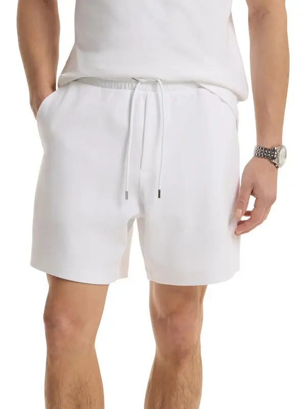 Michael Kors Cotton-blend Drawstring Shorts - White