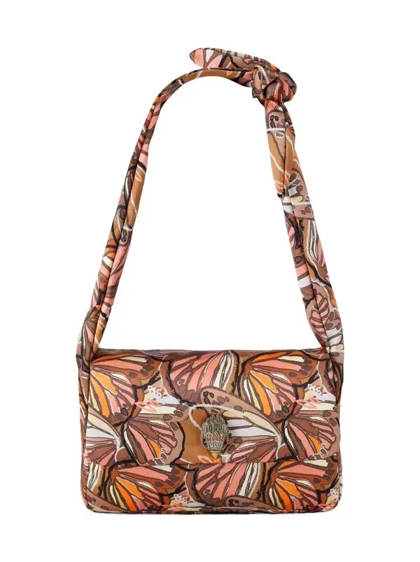 Kurt Geiger Kensington Knot Butterfly Printed Shoulder Bag - Brown