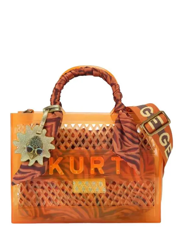 Kurt Geiger Small Charm-detail Tote Bag - Orange