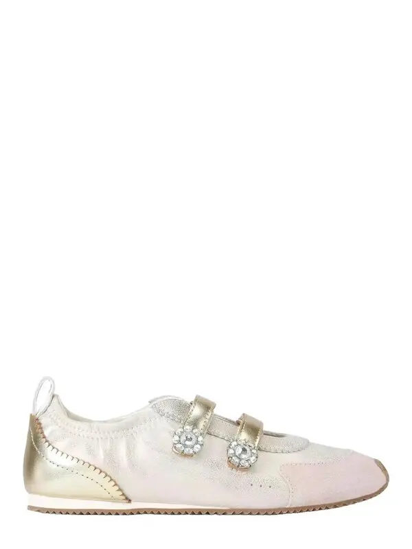 Kurt Geiger Islington Crystal-embellished Sneakers - Neutrals