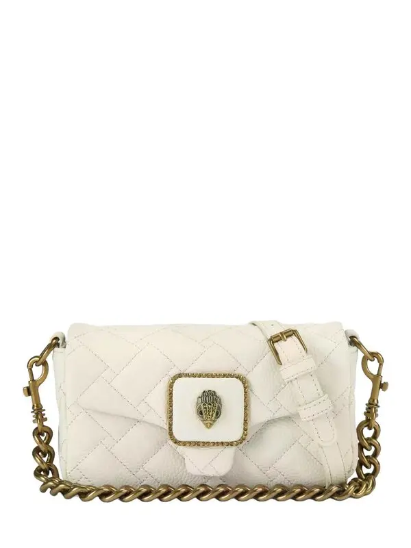 Kurt Geiger Mini Pimlico Quilted Shoulder Bag - White