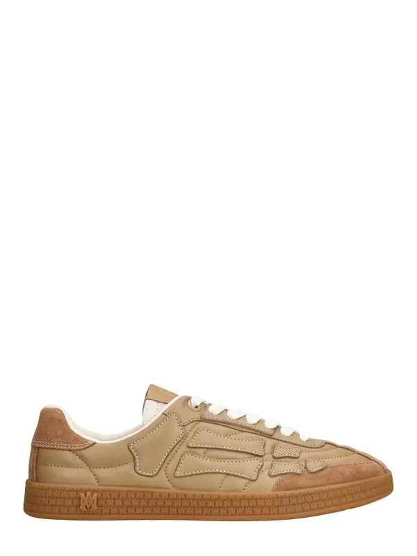 Amiri Leather Pacific Football Sneakers - Beige