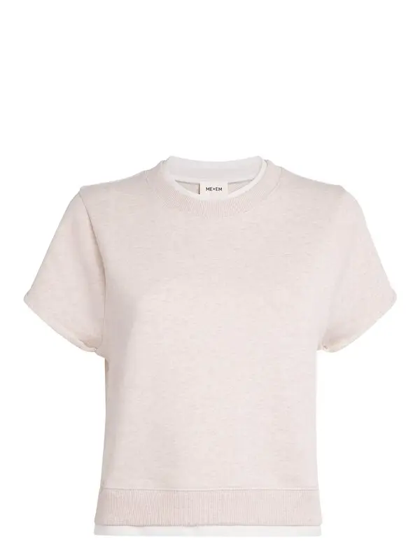 ME+EM Organic Cotton Double-layer T-shirt - Neutral