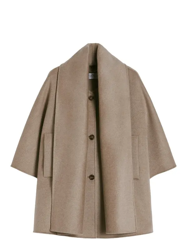 Max Mara Cashmere Scarf Cape - Brown