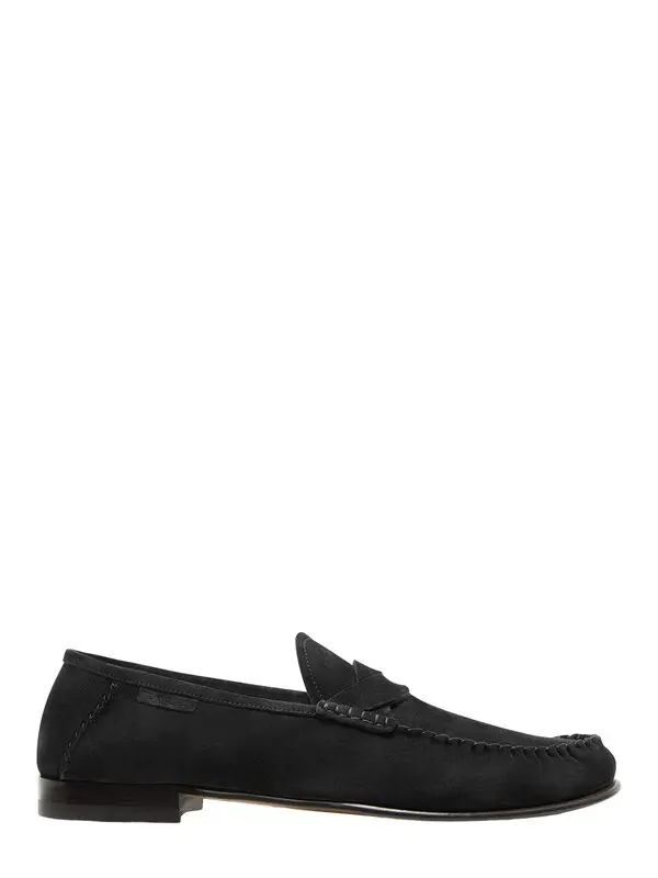 TOM FORD Suede Loafers - Black