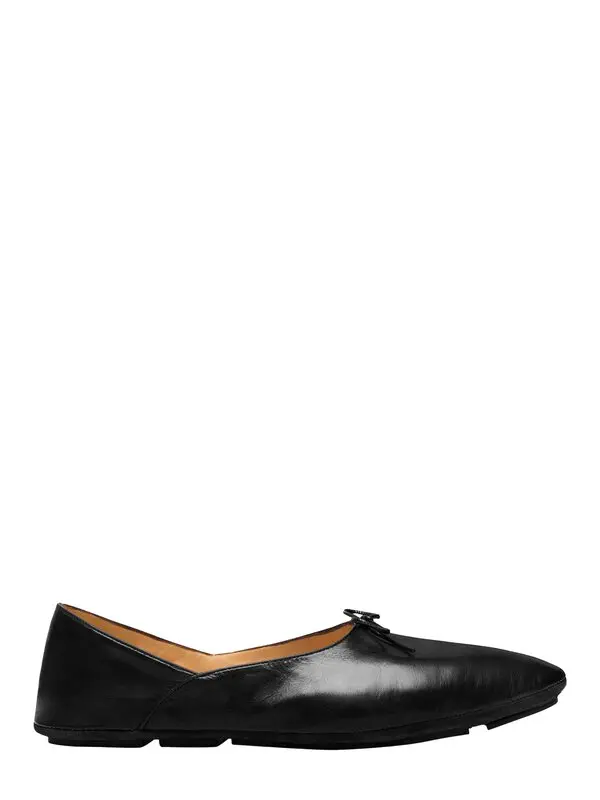 TOM FORD Leather Slippers - Black