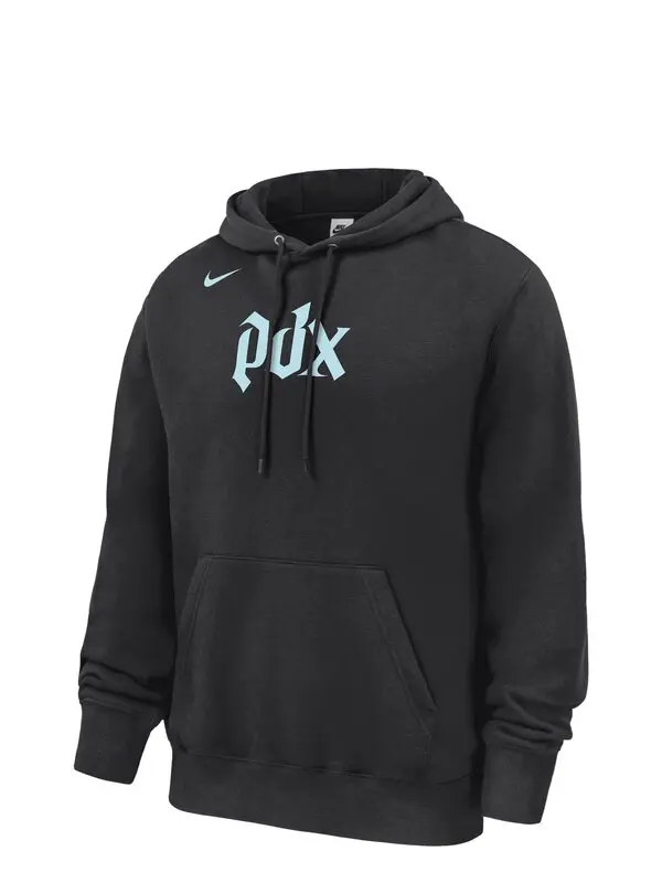 Nike Portland Fire Club Fleece Pullover Hoodie - Black