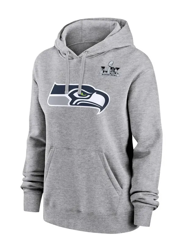 Nike Jaxon Smith-njigba Seattle Seahawks Super Bowl Lx Nfl Pullover Hoodie - Grey