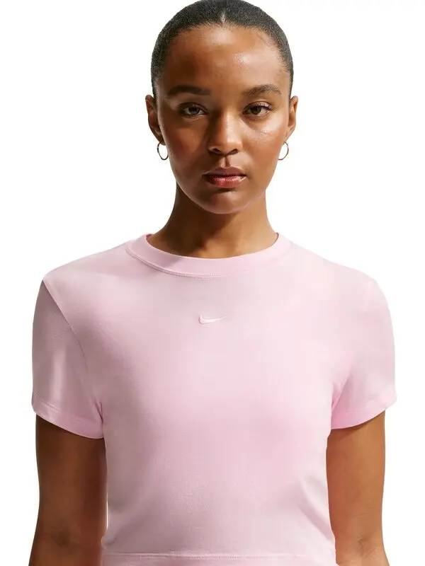 Nike Sportswear Chill Knit Cropped T-shirt - Pink