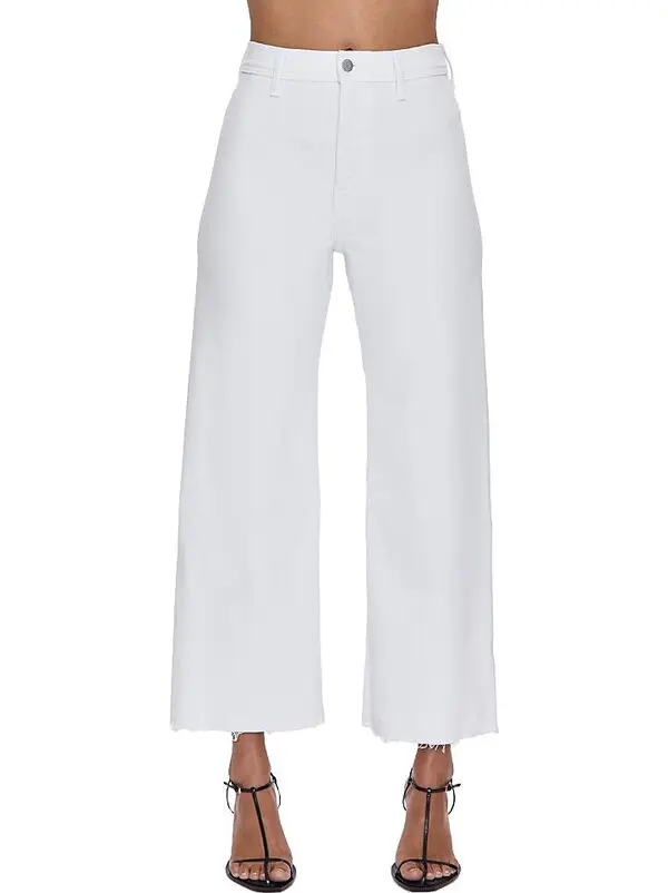 PISTOLA Penny High-rise Wide-leg Crop Jeans - Blizzard
