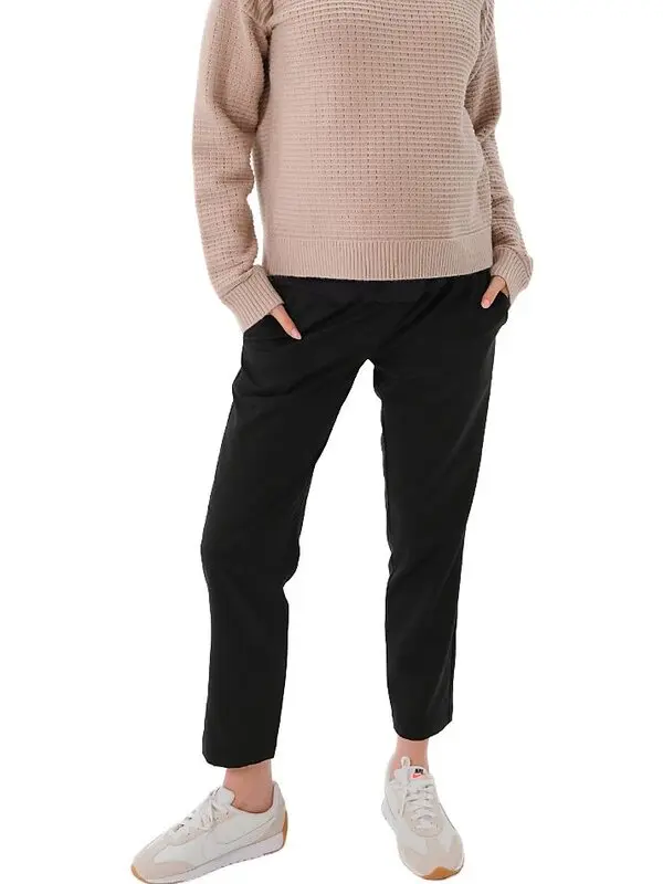 MARION All-season Wool Maternity Dress Pants - Black