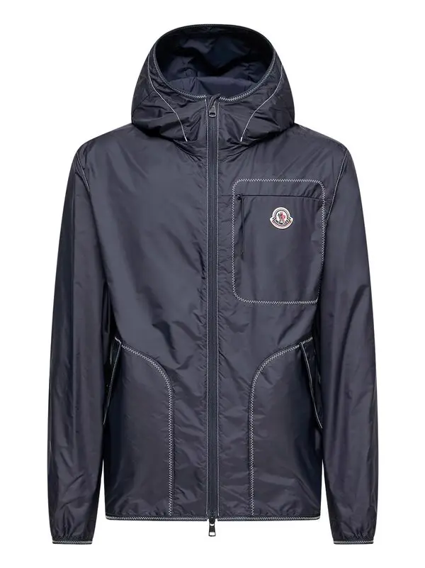 Moncler Terche Hooded Windbreaker - Blue