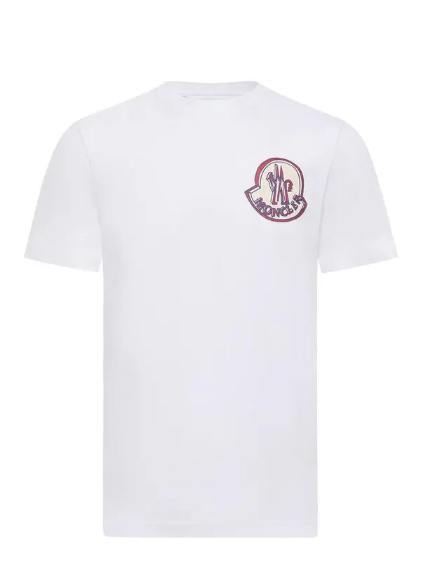 Moncler Logo Cotton T-shirt - White
