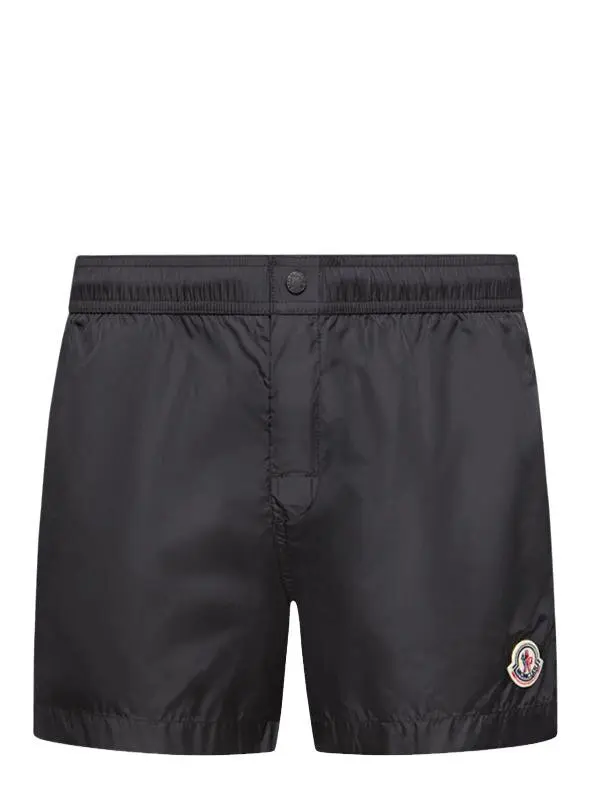 Moncler Logo Swim Shorts - Black