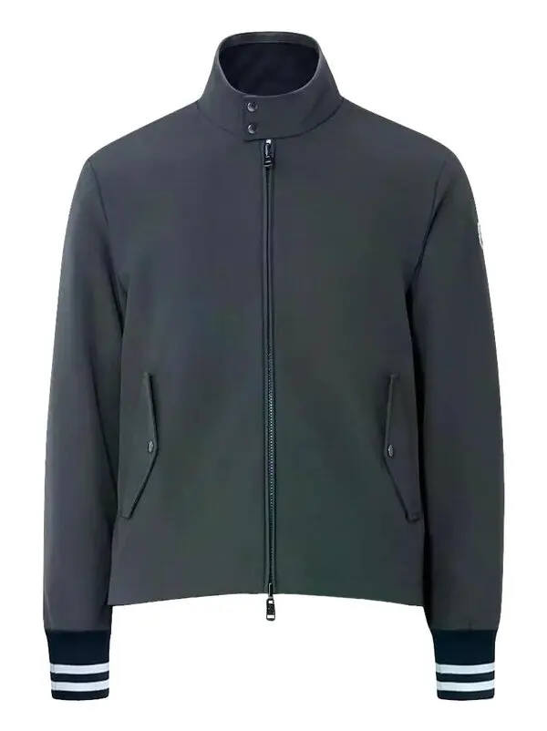 Moncler Striped Cuffs Zip Jacket - Grey