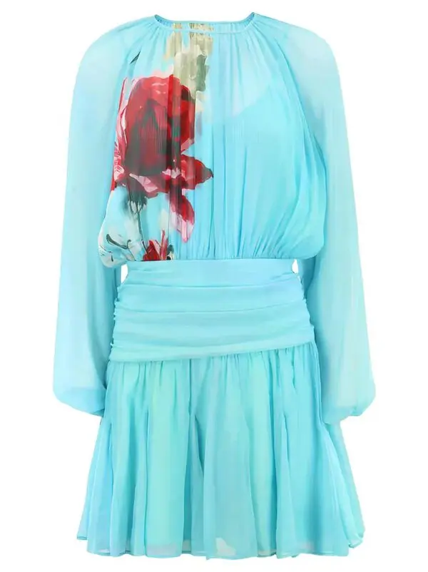 CHRISTY LYNN Billie Rose Floral Mini Dress - Blue