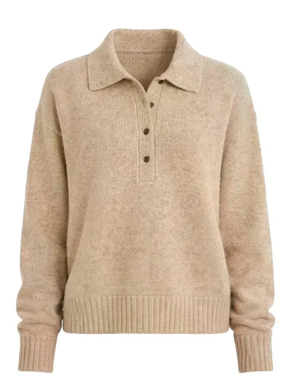Jenni Kayne Button-up Polo Shirt - Neutrals