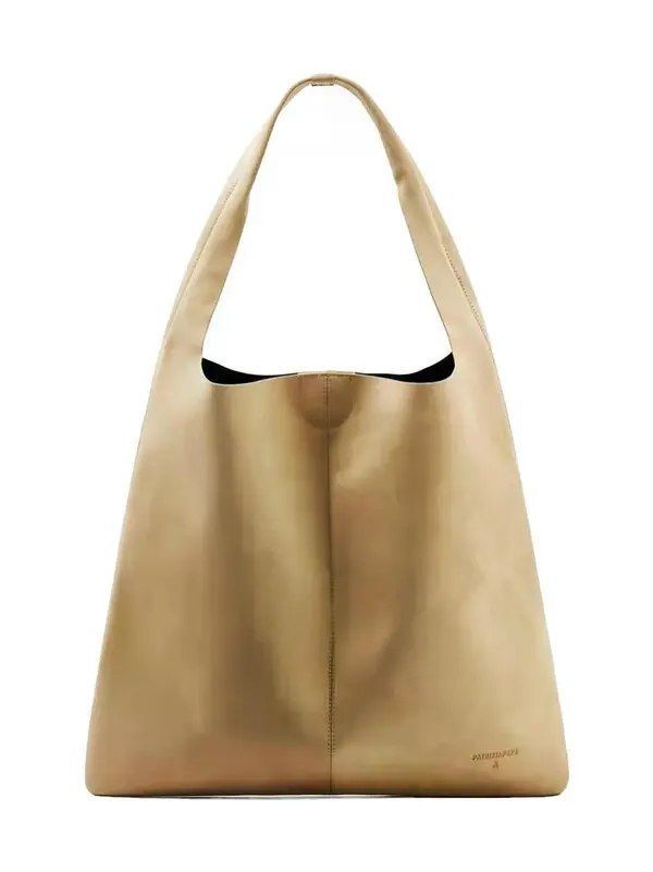Patrizia Pepe Suede Shoulder Bag - Neutrals