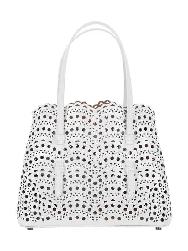 Alaïa Mina 25 Tote Bag - White