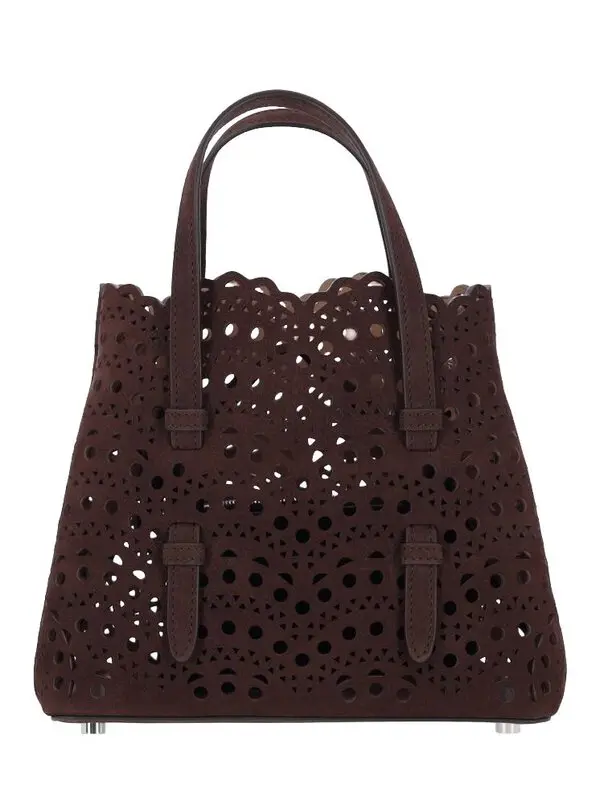 Alaïa Mina 20 Small Tote Bag - Brown