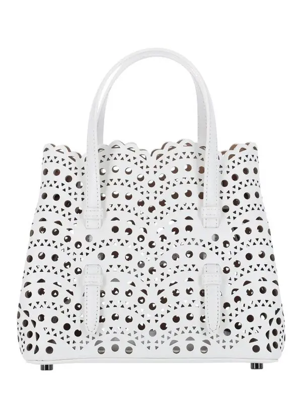 Alaïa Mina 20 Small Tote Bag - White