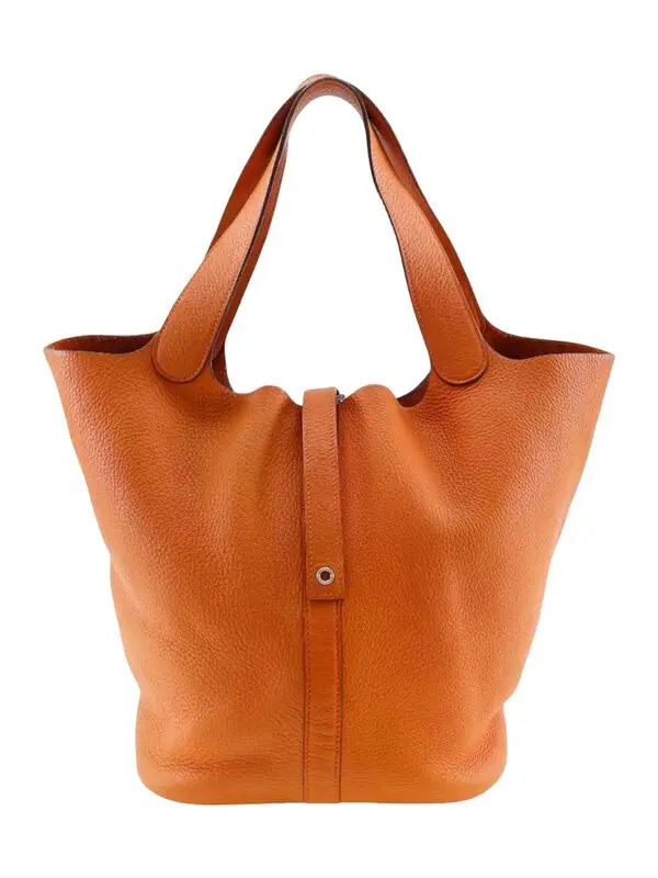 Hermès 2005 Clemence Picotin Lock 26 Handbag - Orange