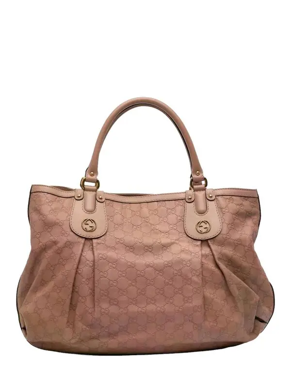 Gucci Large Sissima Tote Bag - Pink