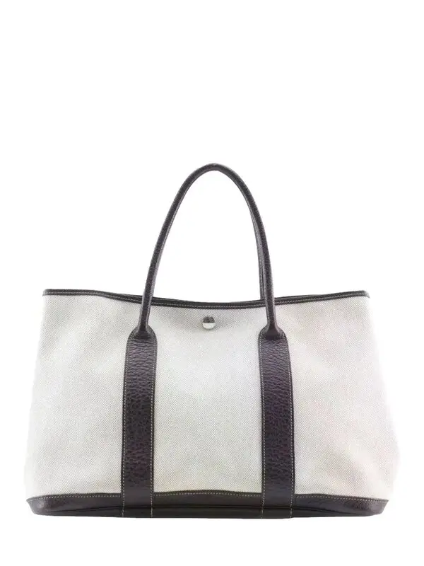 Hermès 2004 Toile And Buffle Skipper Garden Party 36 Tote Bag - Brown