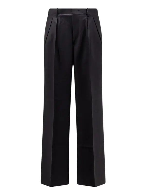 TONYWACK Wool Blend Trousers With Pinces - Black