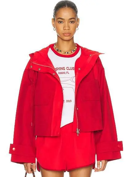 Staud Alta Jacket - Cardinal