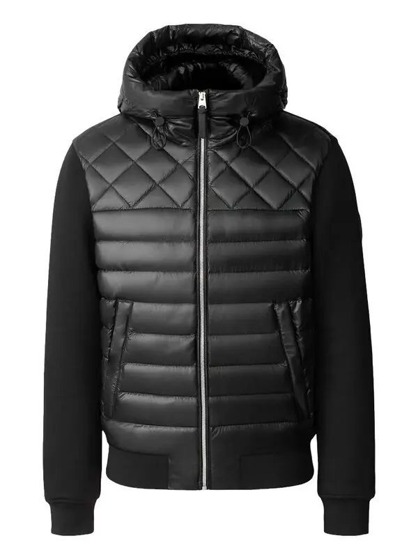 Mackage Fletcher Mixed-media Down Hooded Jacket - Black