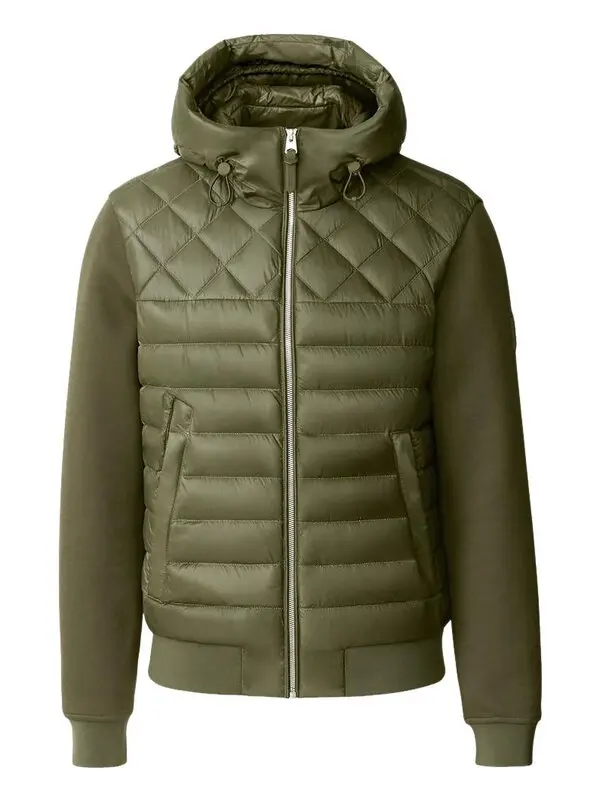 Mackage Fletcher Mixed-media Down Hooded Jacket - Light Military