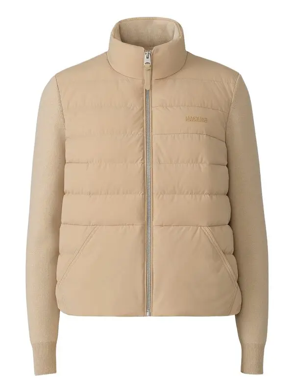 Mackage Gretel Hybrid Down Jacket - Light Camel