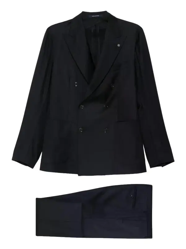 Tagliatore Double-breasted Blazer Suit - Blue