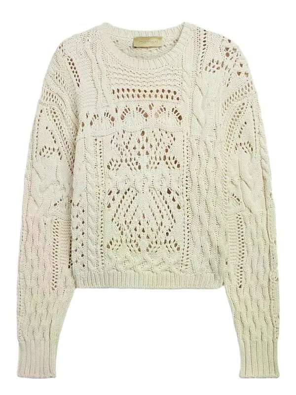 Momoni Mixed Stitches Sweater - Neutrals