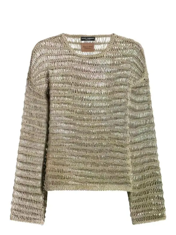Dolce & Gabbana Cotton-linen Pullover - Neutrals
