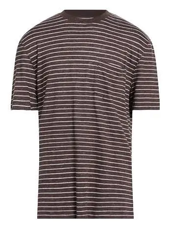 Brunello Cucinelli T-shirt Dark Size Linen, Elastane - Brown