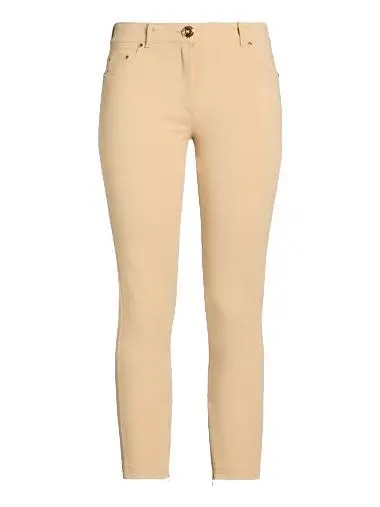 Elisabetta Franchi Slim Fit Cropped Pants - Beige