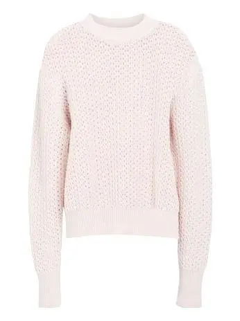 Fabiana Filippi Crewneck Knit Sweater With Appliqués - Pink