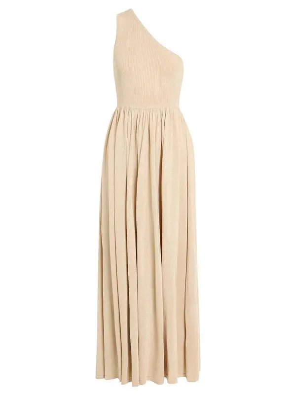 Zimmermann One-shoulder Maxi Dress - Sand