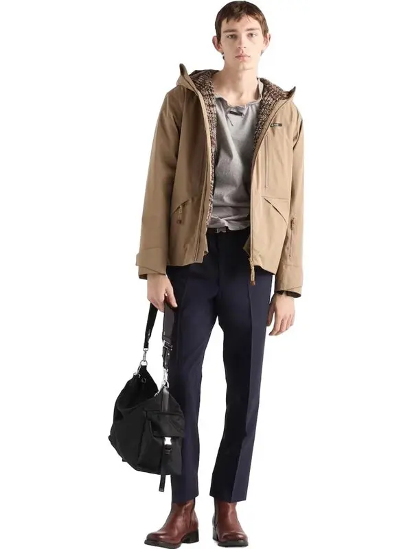 Prada Wool Classic Fit Trousers - Blue