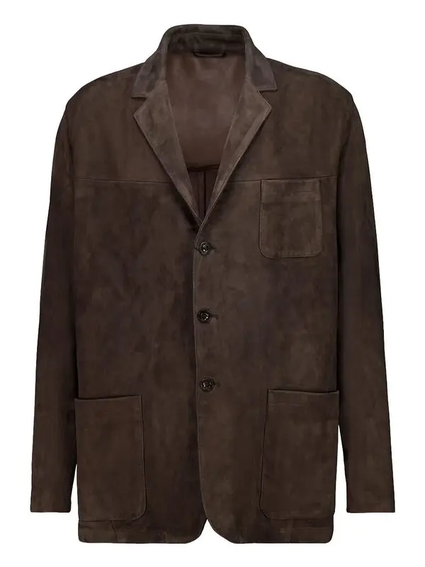 Boglioli Suede Shirt Jacket - Brown